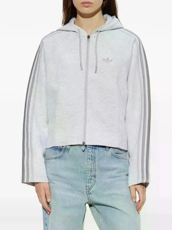 Adidas Logo-embroidered 3-stripes Hoodie