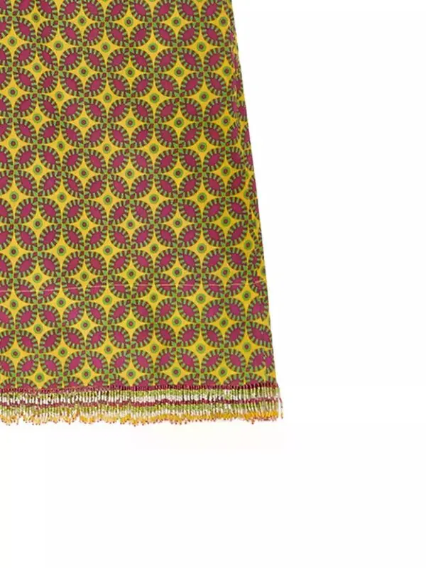 Malìparmi Geometric-print Bead-embellished Mini Dress