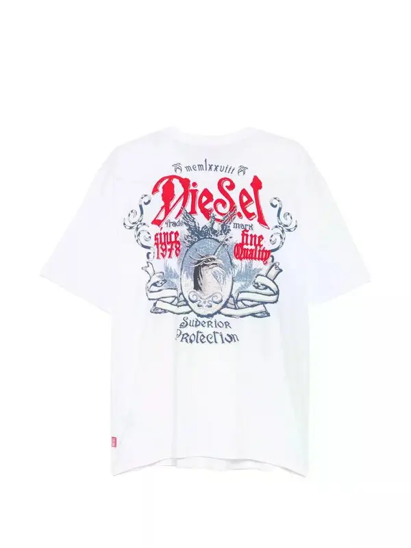 DIESEL® Graphic-print Crew-neck T-shirt