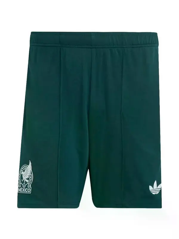 Adidas Mexico Crest Logo-patch Shorts - Green