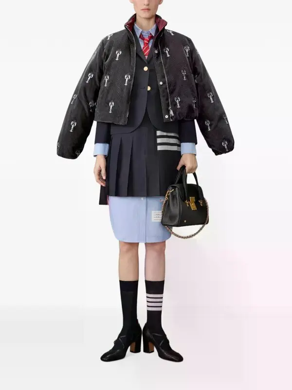 Thom Browne Lobster-stitch Reversible Jacket - Grey