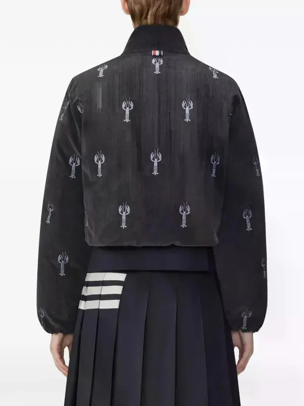 Thom Browne Lobster-stitch Reversible Jacket - Grey