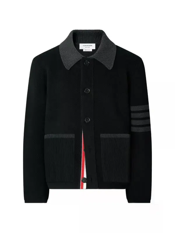 Thom Browne 4-bar Merino Wool Jacket - Black