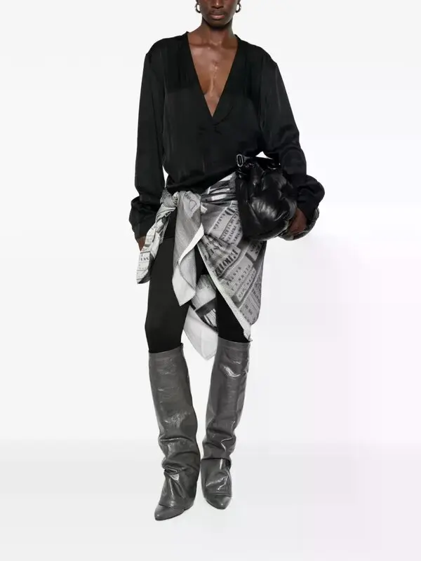 Rick Owens Larry V-neck Blouse