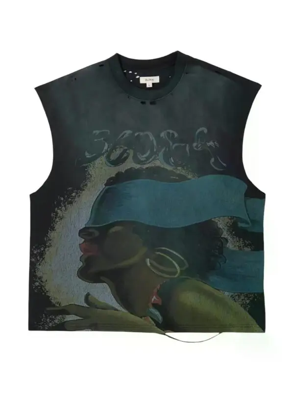 BLDG4 Monument Graphic-print Tank Top - Black