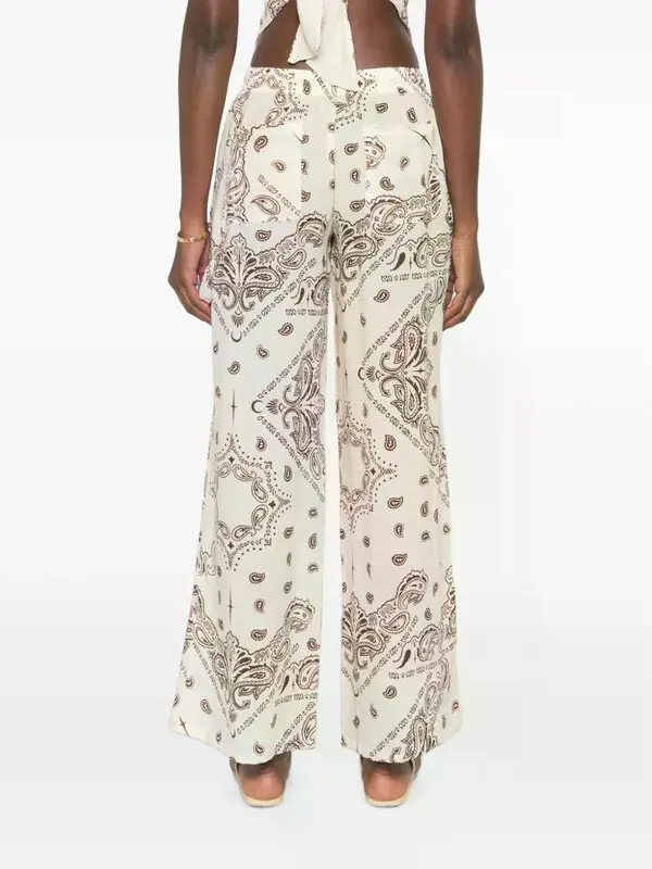VENUJA Paisley-print Wide-leg Trousers