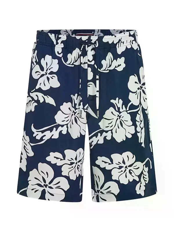 Tommy Hilfiger Floral Print Drawstring Shorts