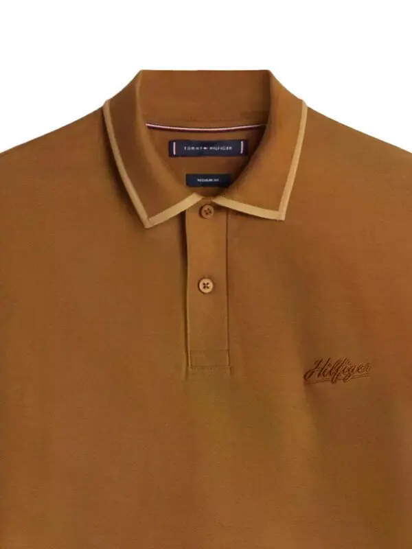 Tommy Hilfiger Embroidered-logo Cotton Polo Shirt