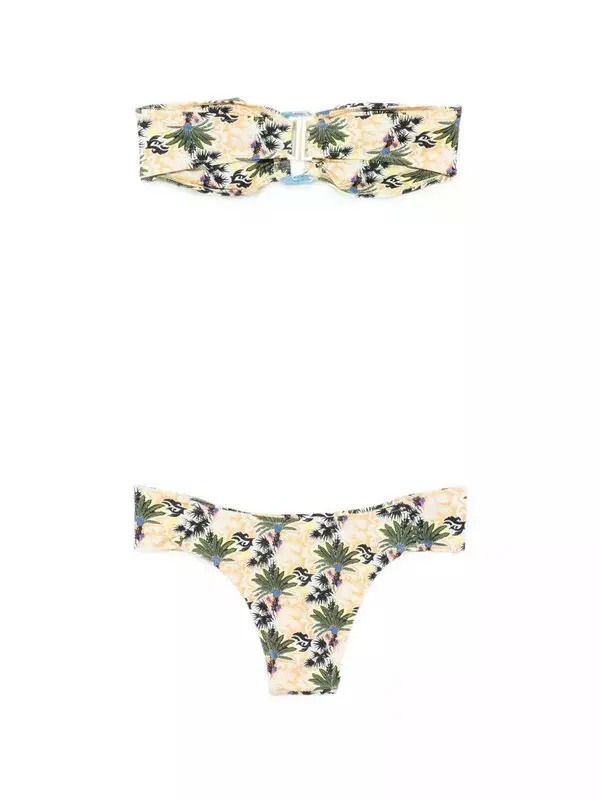 Anjuna Tropical Print Bandeau Bikini