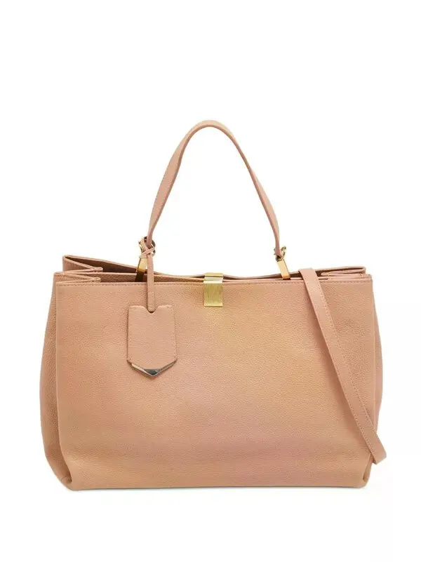 Balenciaga 2016 Le Dix Cartable Leather Tote Bag - Neutrals