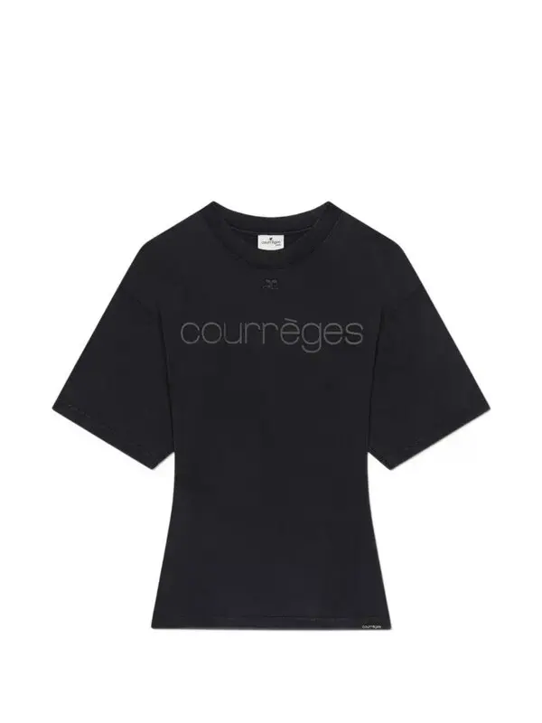 COURREGES Logo-print T-shirt