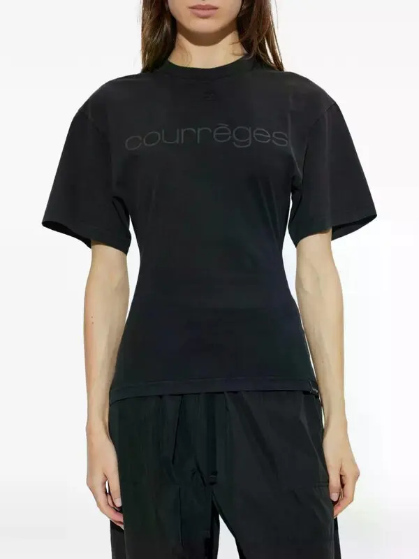 COURREGES Logo-print T-shirt