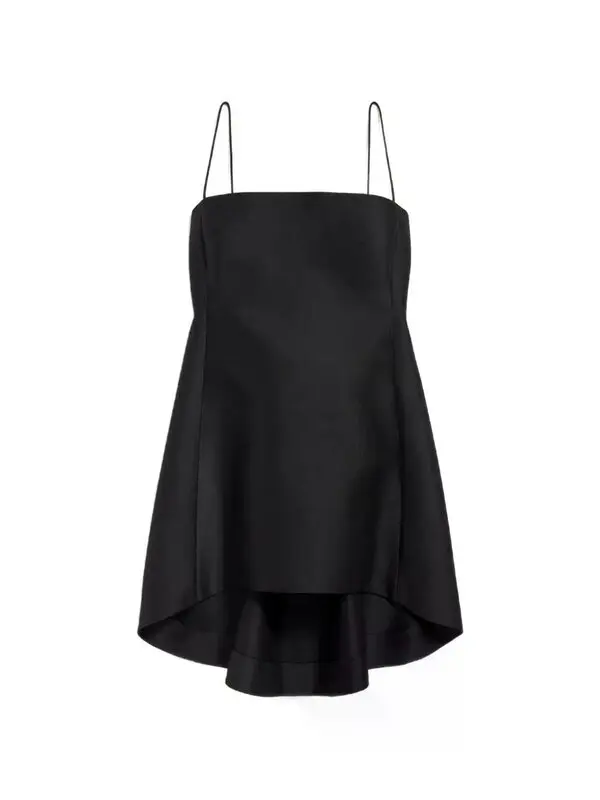 Balenciaga Babydoll Spaghetti-strap Mini Dress - Black