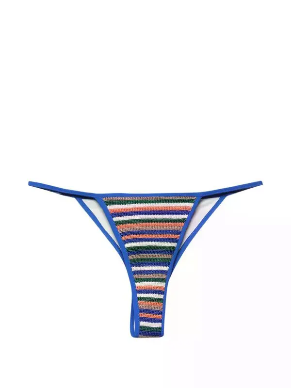 Christopher Esber Calypso Crochet-knit Bikini Briefs - Blue
