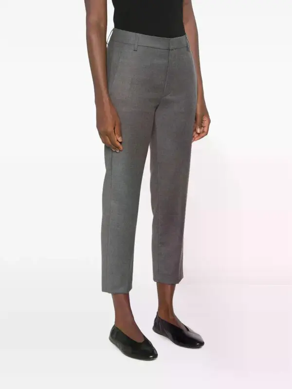 DONDUP Straight-leg Wool Trousers With Pressed Crease