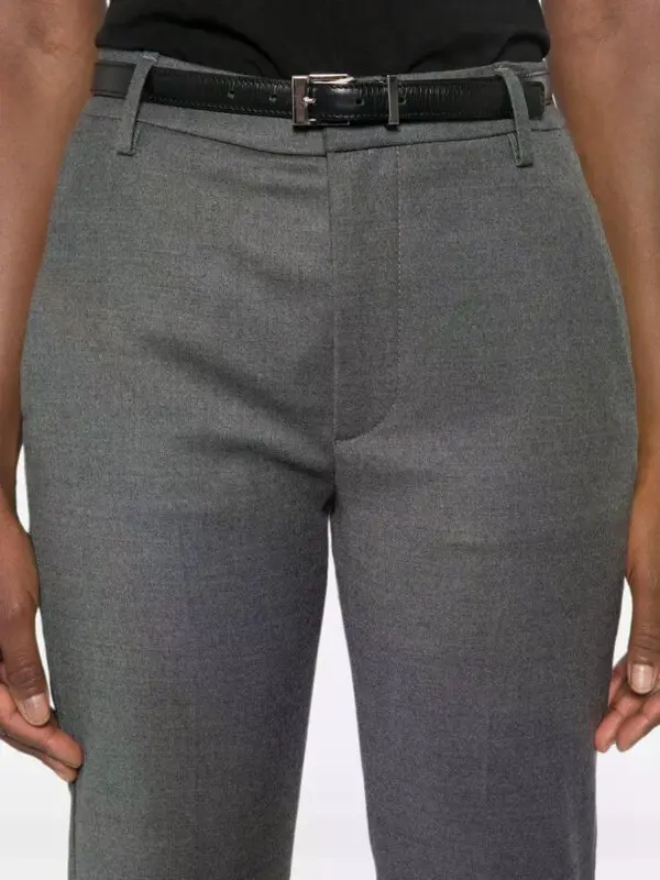 DONDUP Straight-leg Wool Trousers With Pressed Crease