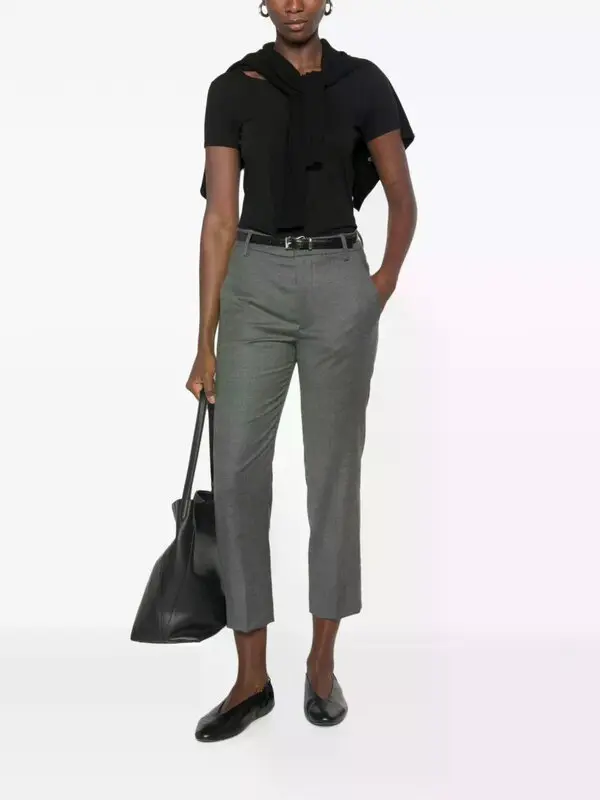 DONDUP Straight-leg Wool Trousers With Pressed Crease