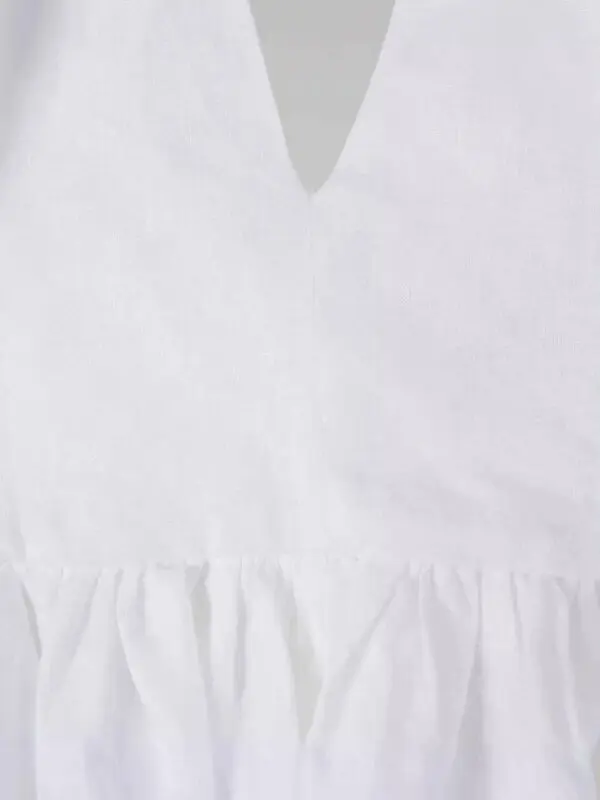 Staud Broderie-anglaise Halterneck Dress