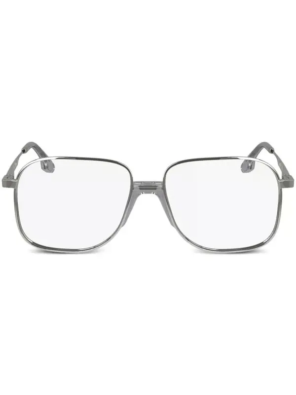Victoria Beckham Vb2134 Square-frame Glasses - Silver