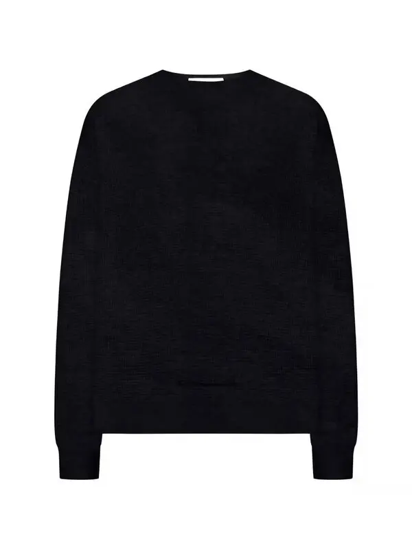 Fear Of God 90s Waffle-knit V-neck Sweater - Black