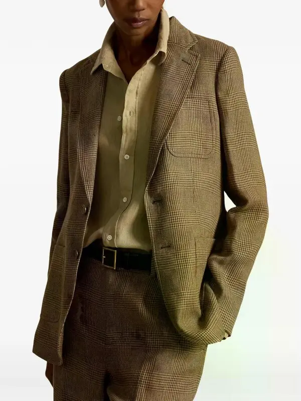 Polo Ralph Lauren Glen Plaid Single-breasted Blazer