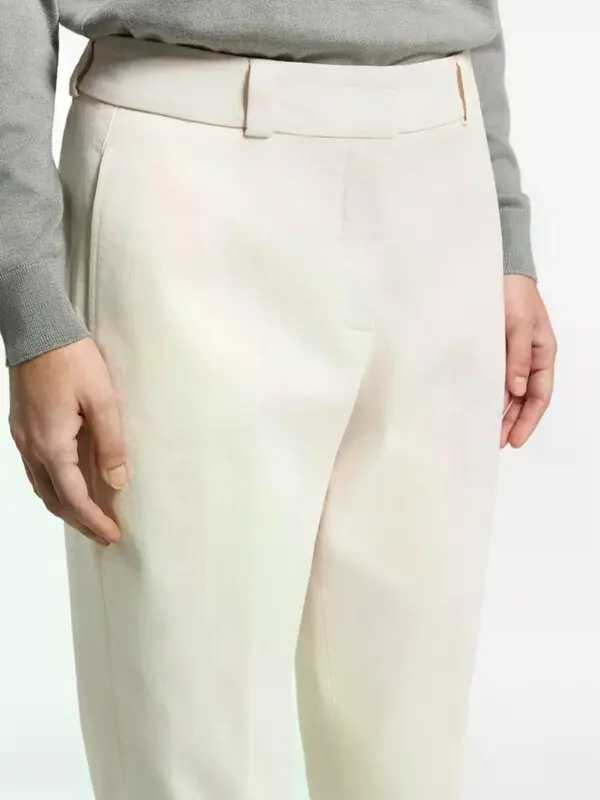Peserico Pressed-crease Tailored Trousers - Neutrals