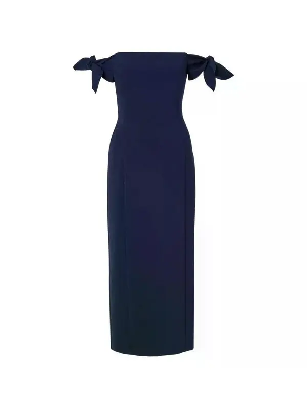 Carolina Herrera Off-shoulder Midi Dress