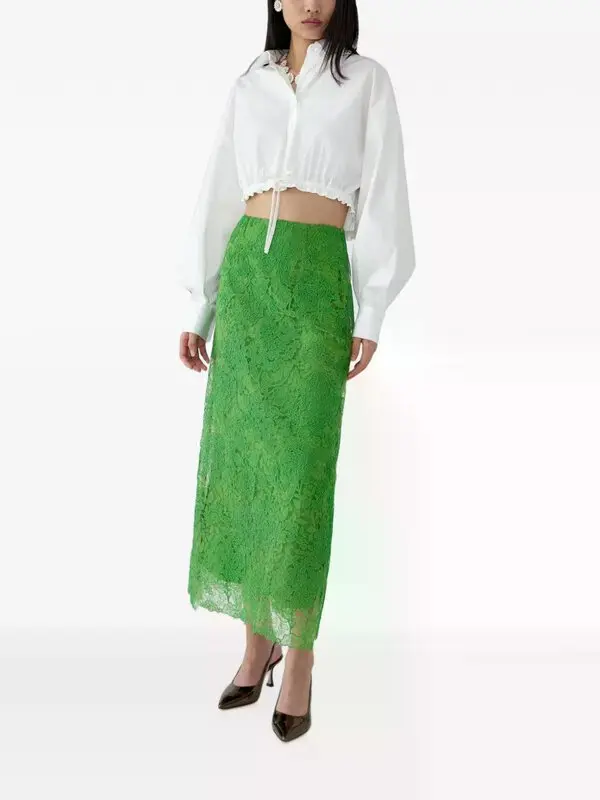 Carolina Herrera Cropped Drawstring Shirt