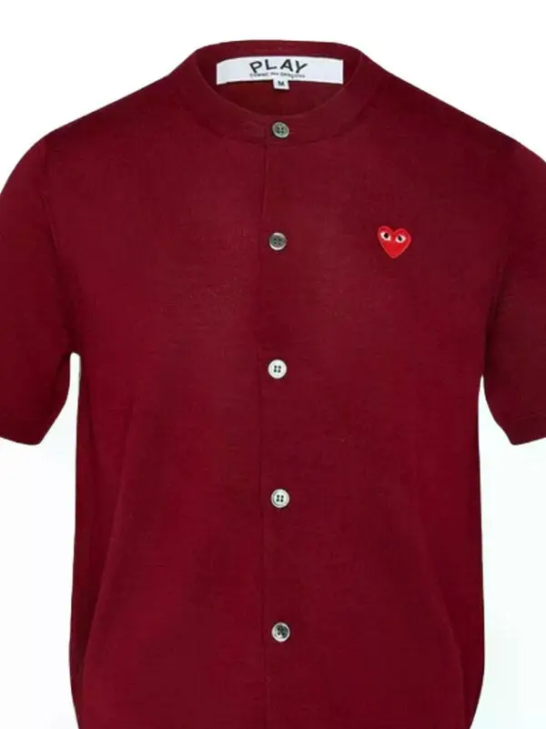 Play Comme Des Garcon Play Heart Short-sleeve Cardigan