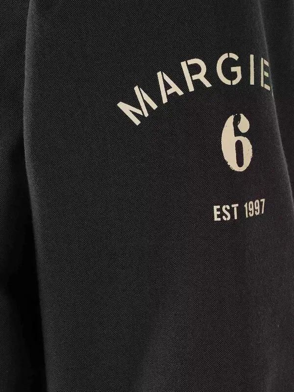 MAISON MARGIELA Logo-print Single-breasted Jacket