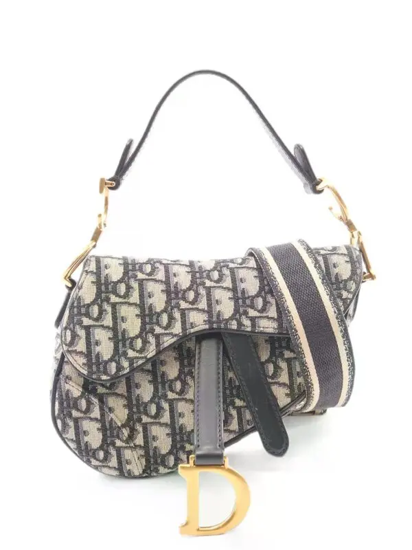 Dior Oblique Jacquard Mini Tote Bag - Neutrals