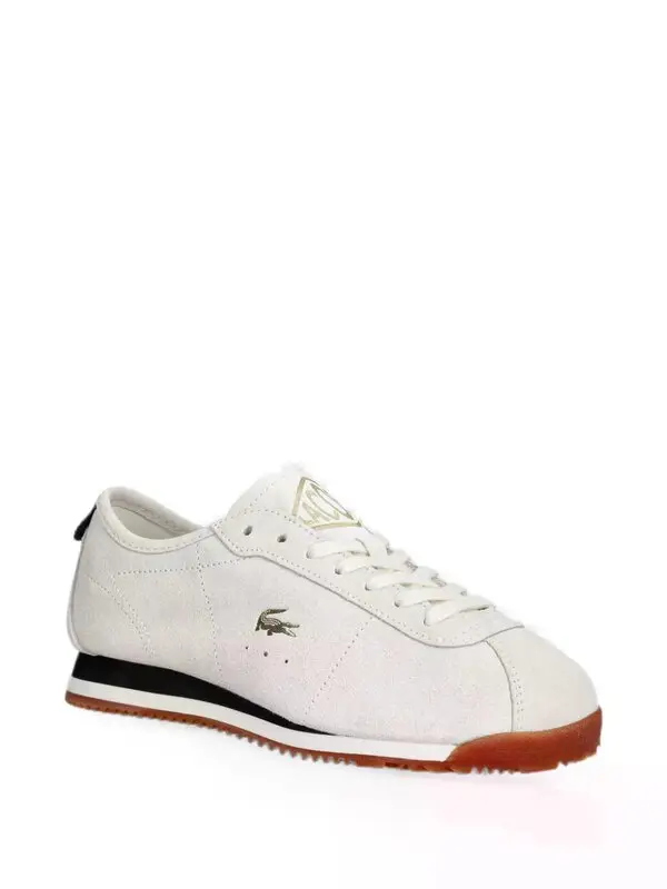 Lacoste Logo-embroidered Suede Sneakers