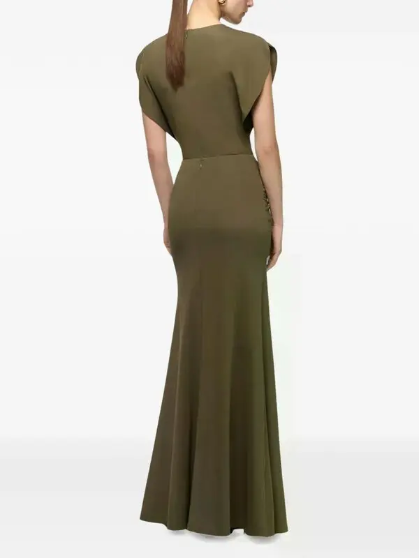 Roland Mouret Twist-detail Draped Maxi Skirt