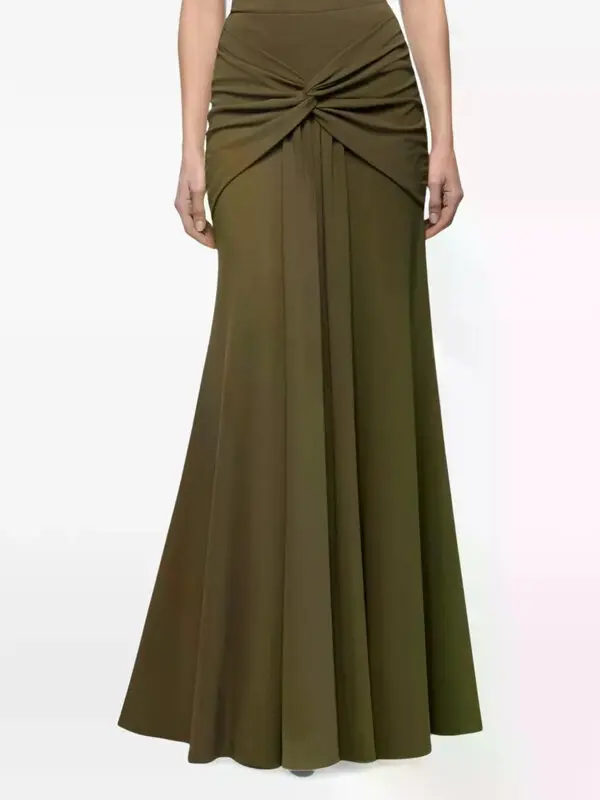 Roland Mouret Twist-detail Draped Maxi Skirt
