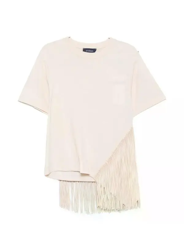 Sportmax Fringe-detail T-shirt