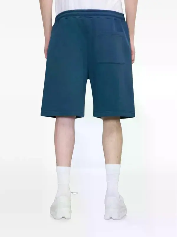 FLANEUR Sounds Good Spray Logo-print Cotton Shorts