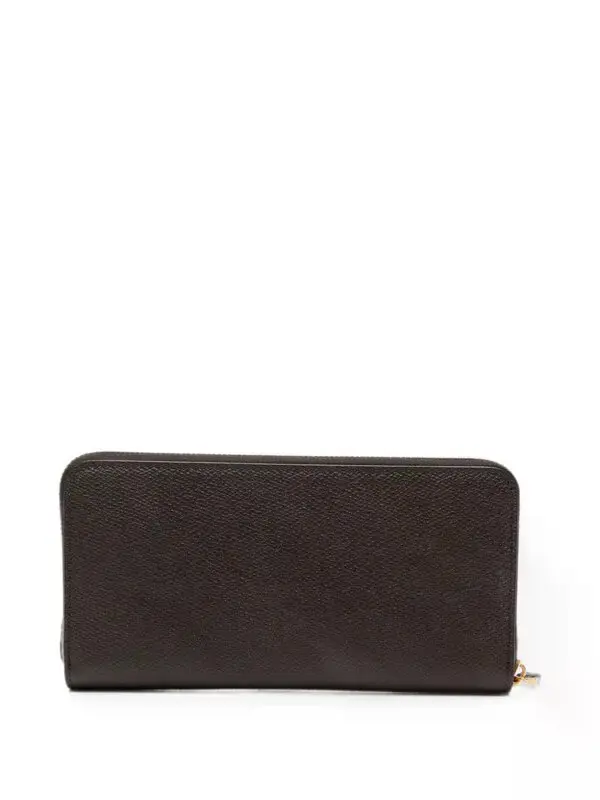 Valentino Garavani Vlogo Signature Leather Wallet - Brown
