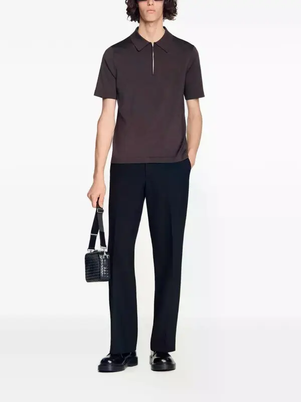 Sandro Zip-fastening Polo Shirt
