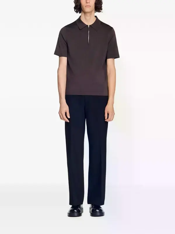 Sandro Zip-fastening Polo Shirt