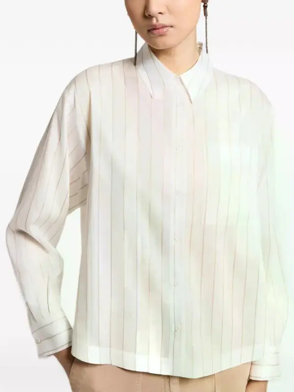 Peserico Striped Button-up Shirt