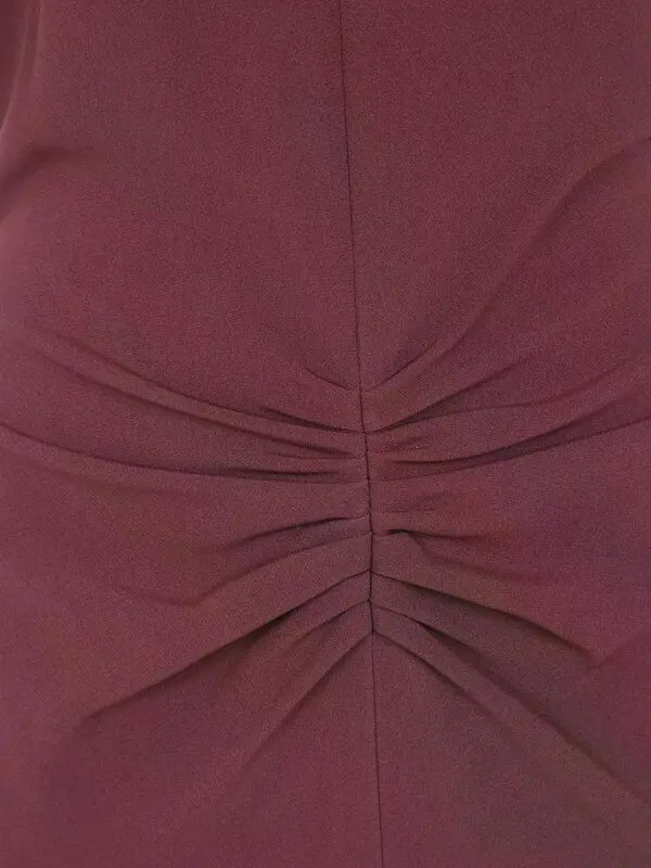 Victoria Beckham Bela Gathered-waist Flared Midi Dress
