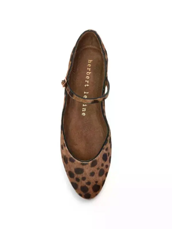 HERBERT LEVINE Leopard-print Ballet Flats
