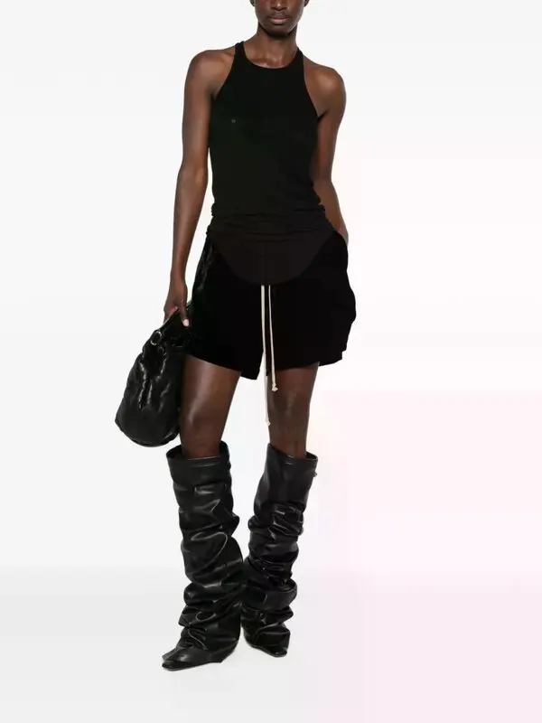 Rick Owens Ribbed Curved-hem Tank Top