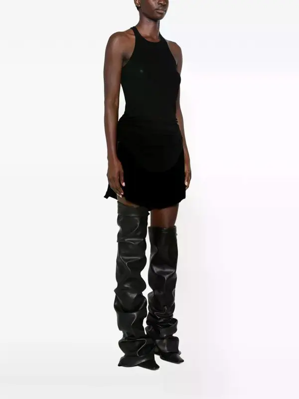 Rick Owens Ribbed Curved-hem Tank Top