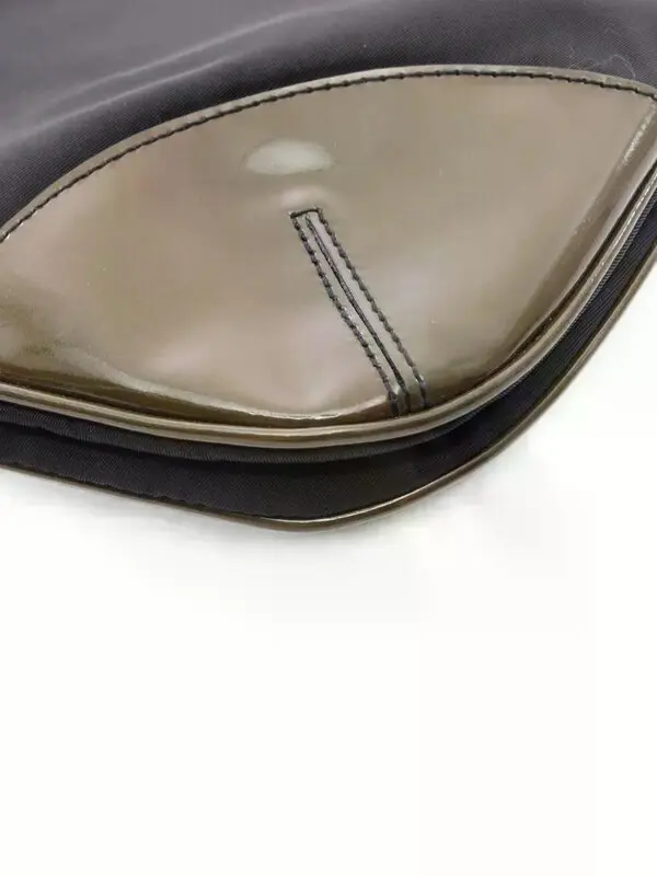 Prada 2000s Tessuto Patent-leather Shoulder Bag