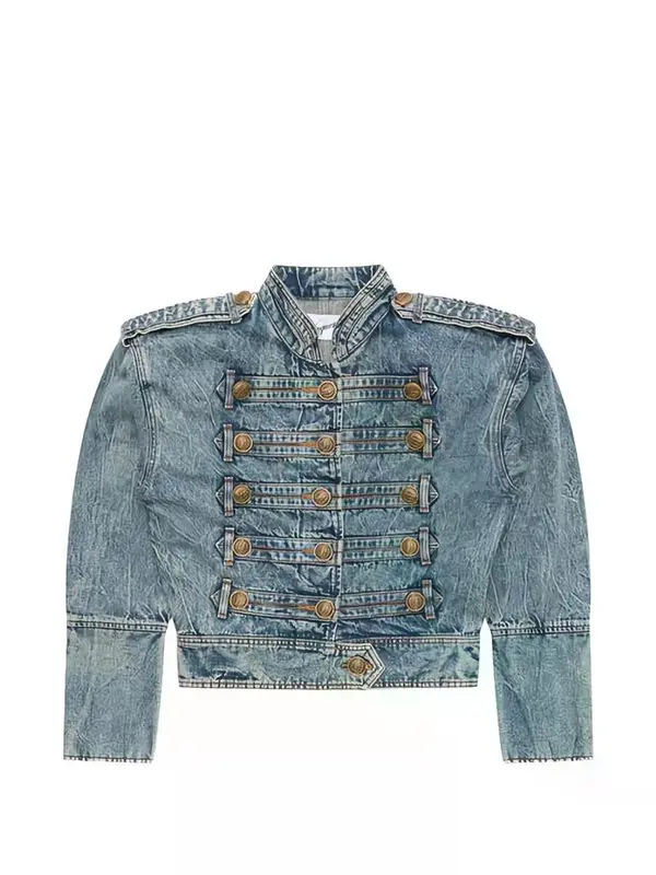 Vaquera Napoleon Cropped Denim Jacket