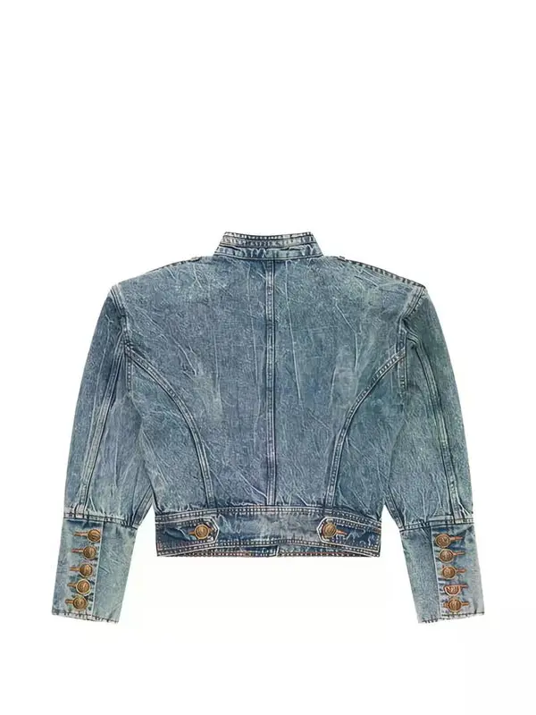 Vaquera Napoleon Cropped Denim Jacket