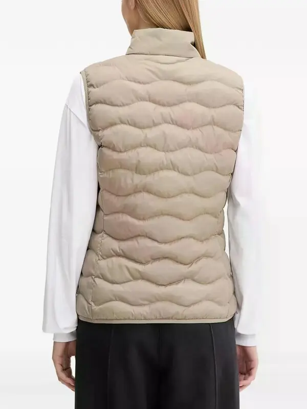 EA7 Quilted Logo-print Gilet