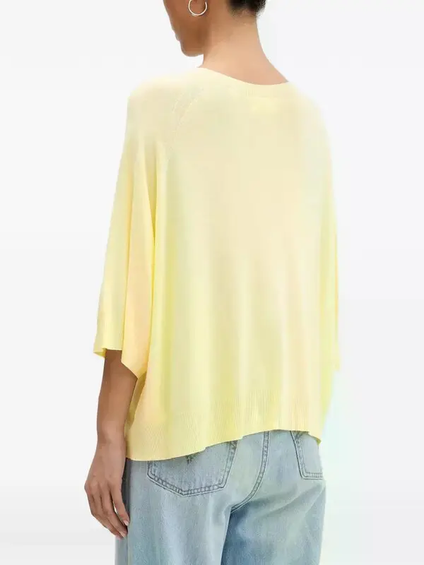 VICOLO Raglan Sleeve Fine Knit T-shirt