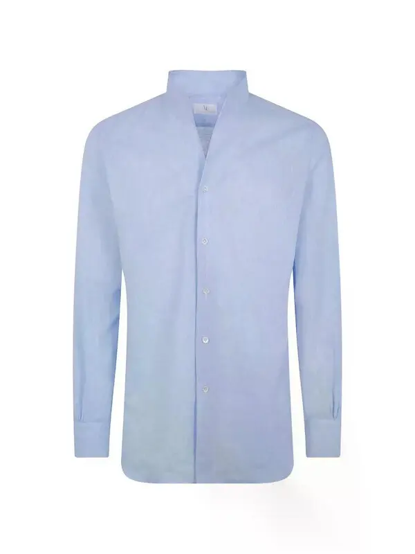 MAZZARELLI Mandarin-collar Long-sleeves Shirt